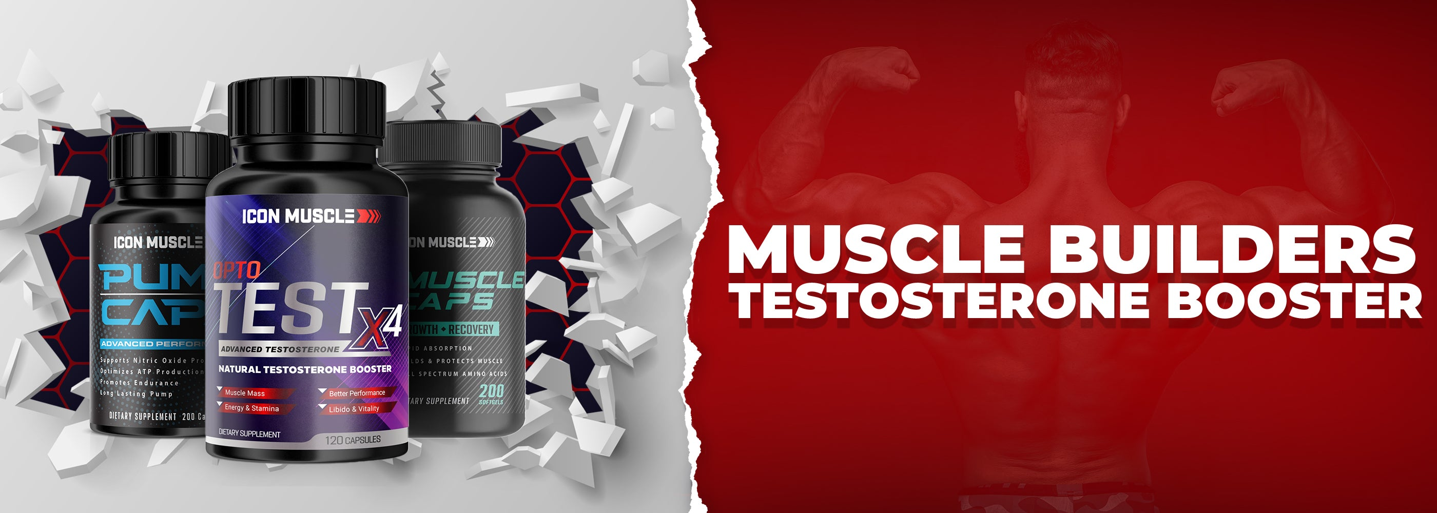 Muscle Builders & Testosterone Boosters – Icon Muscle