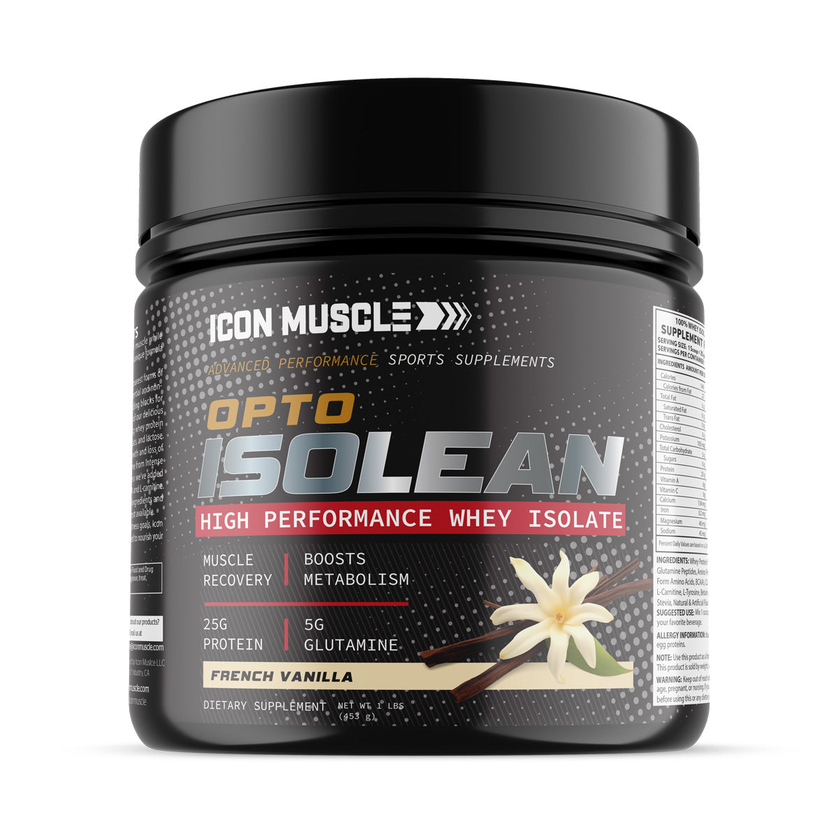 Opto Isolean Whey Protein Isolate 1 lb – Icon Muscle